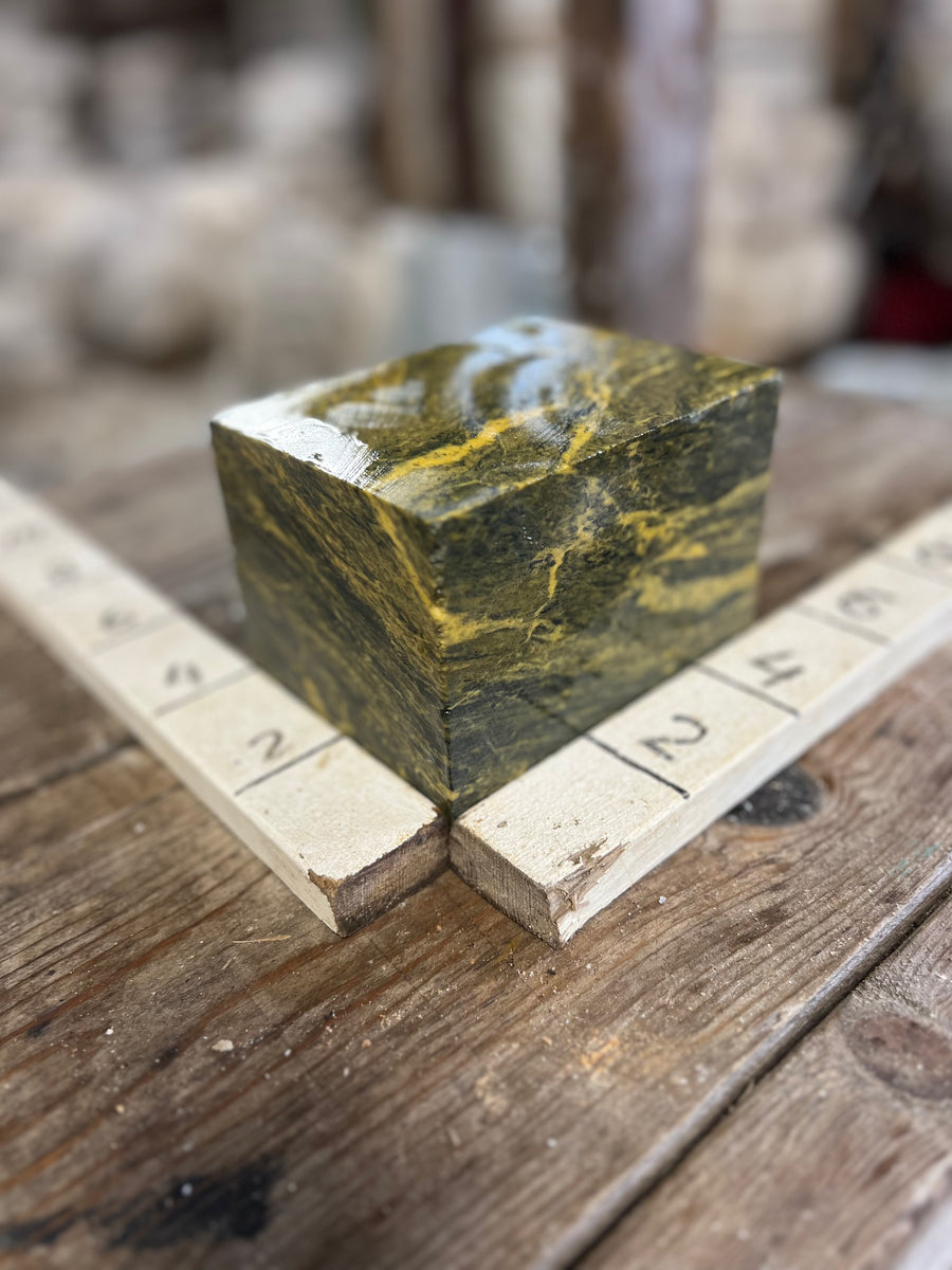 8lb Indian Yellow mix Soapstone Block 5x4x4 – Gian Carlo Artistic Stone